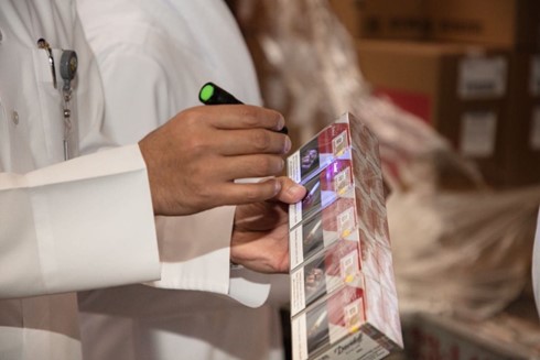 The Arrival of the First Shipment Bearing the "Digital Tax Stamps ...